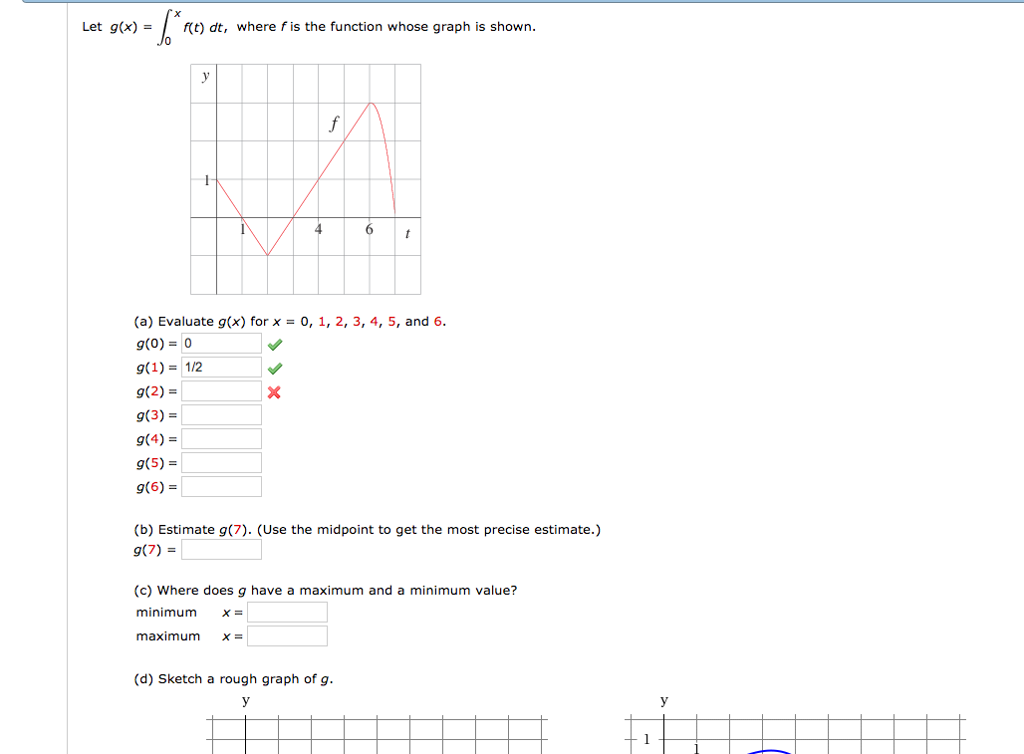 Solved Let g(x) = rt) dt, where f is the function whose | Chegg.com Solved Let g(x) = rt) dt, where f is the function whose | Chegg.com