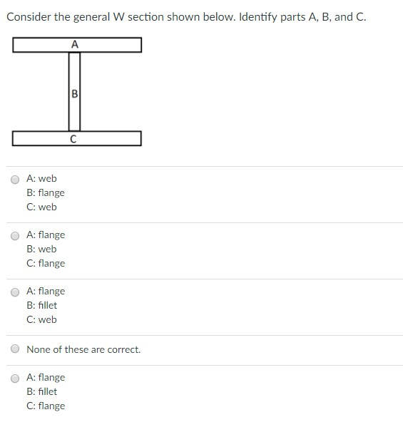 Solved Consider the general W section shown below. Identify | Chegg.com