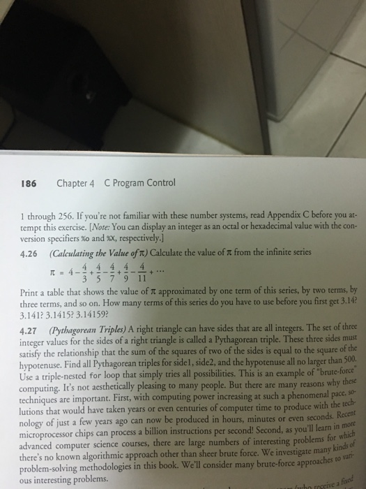 Solved Calculate the value of pi from the infinite series | Chegg.com