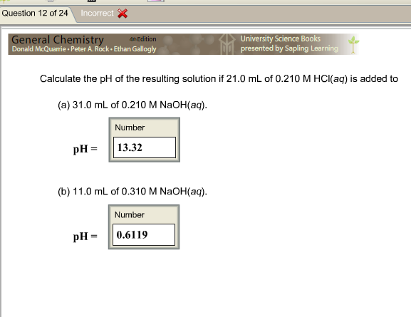 Solved Calculate the pH of the resulting solution if 21.0 mL | Chegg.com