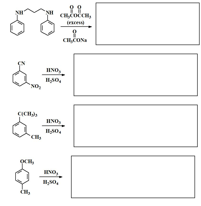 Solved NH CH,COCCH, (excess) NH CH3CONa CN HNO3 ?.so4 | Chegg.com