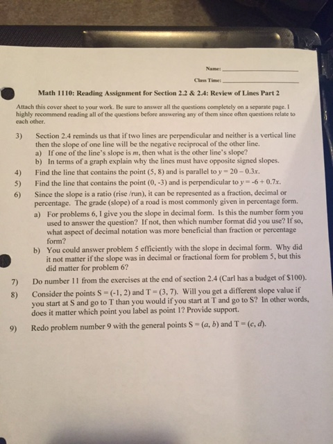 Solved Attach thin cover sheet to your work. Be sure to | Chegg.com