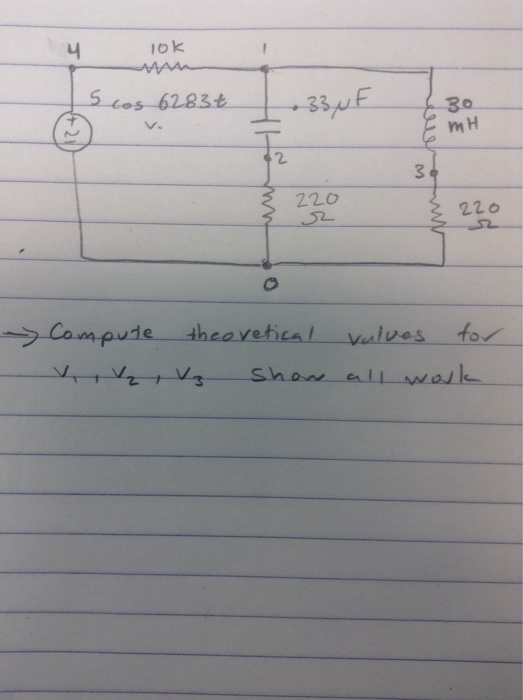Solved Compute theoretical values for v1, v2, v3 show all | Chegg.com