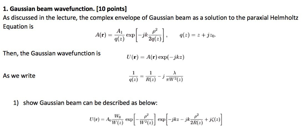 Solved As discussed in the lecture, the complex envelope of | Chegg.com