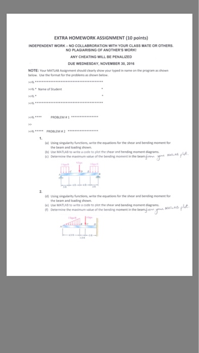 Using Singularity Functions Write The Equations For 