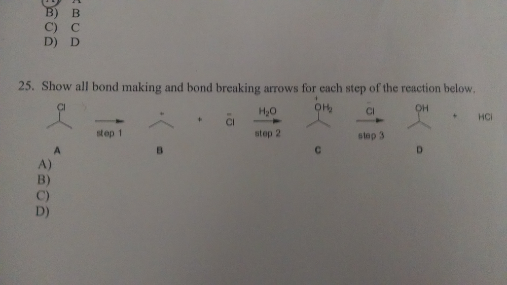 Solved 25. Show all the bond making and bond breaking arrows | Chegg.com