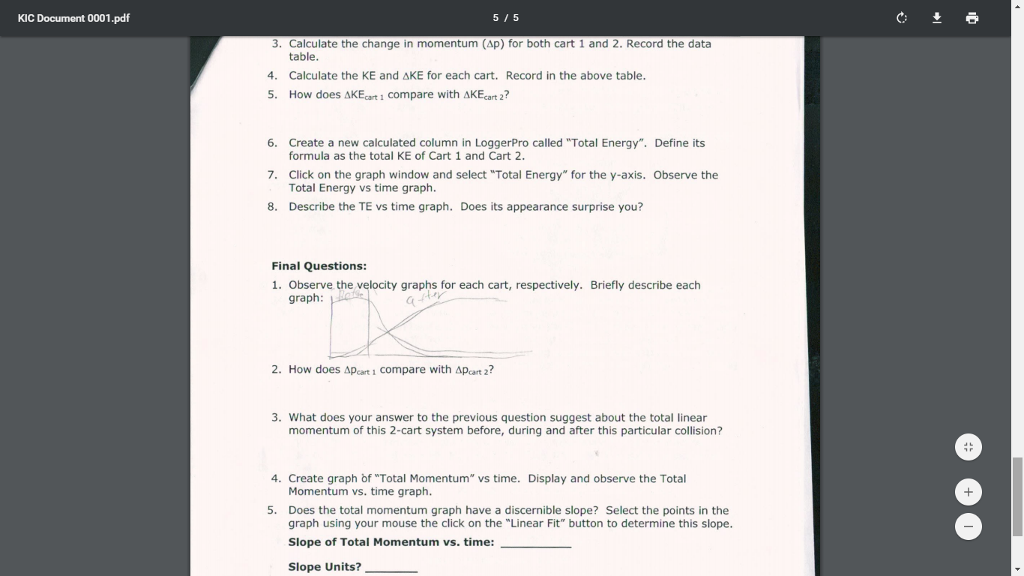 Solved KIC Document 0001.pdf 415 1. Orient two collision | Chegg.com