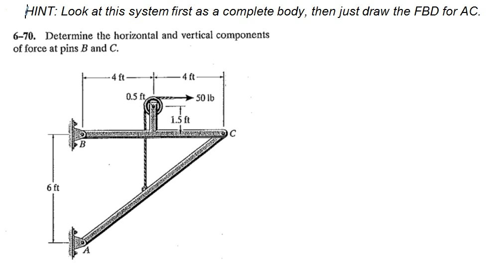 Solved Hint: Look at this system first as a complete body, | Chegg.com Solved Hint: Look at this system first as a complete body, | Chegg.com