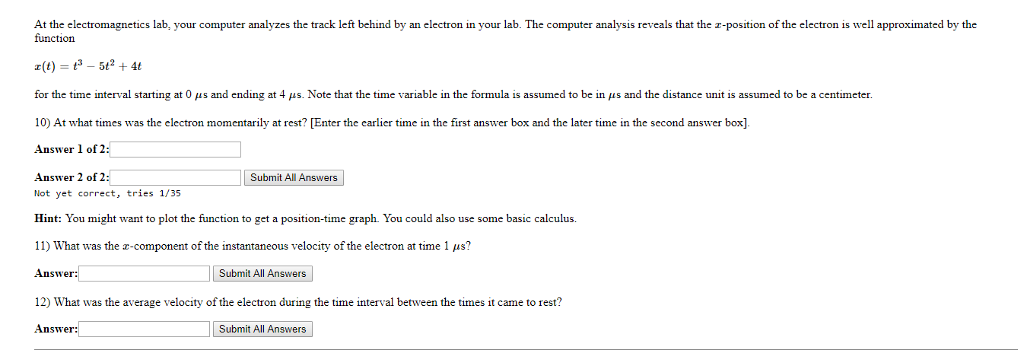 Solved At the electromagnetics lab, your computer analyzes | Chegg.com