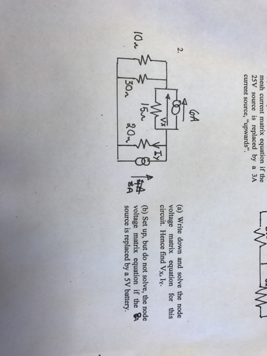 Solved Write down and solve the node voltage matrix | Chegg.com