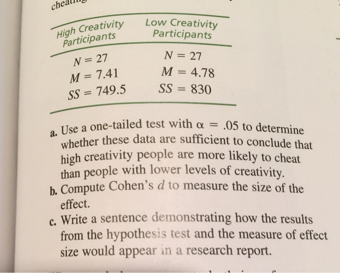 a. Use a one-tailed test with alpha = .05 to | Chegg.com
