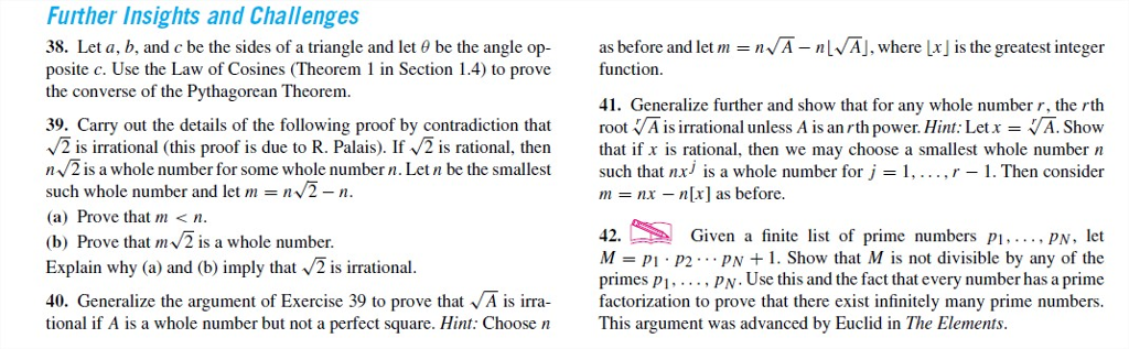 Solved Appendix A from Calculus: Early Transcendentals from | Chegg.com