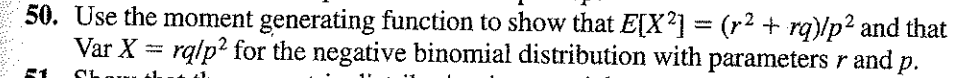 Solved Use the moment generating function to show that | Chegg.com