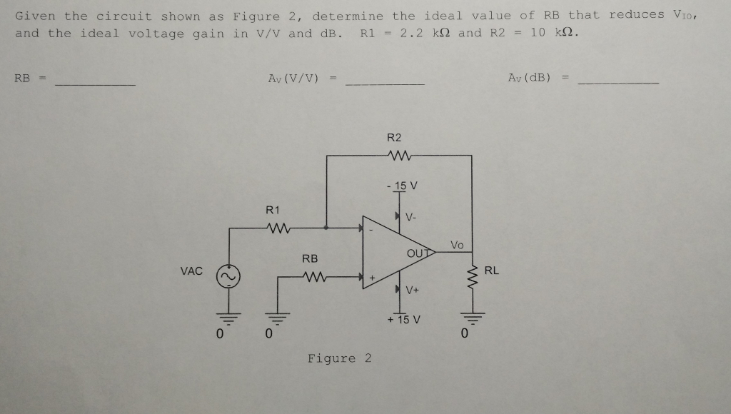 Solved Given the circuit shown as Figure 2, determine the | Chegg.com