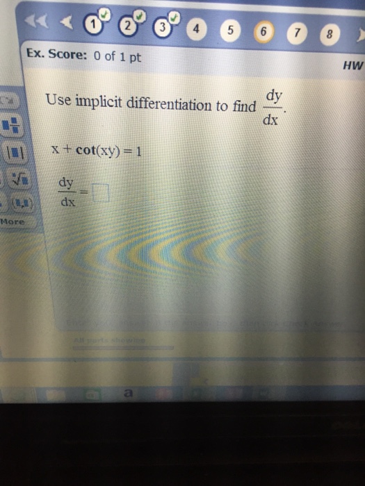 Solved Use implicit differentiation to find dy/dx. x + | Chegg.com
