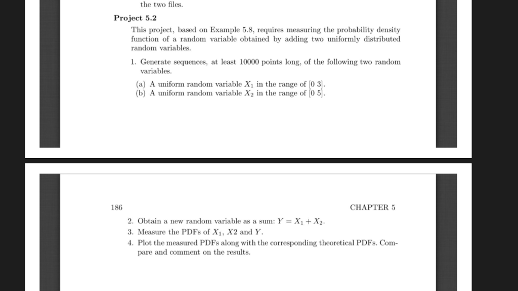 Solved the two files. Project 5.2 This project, based on | Chegg.com