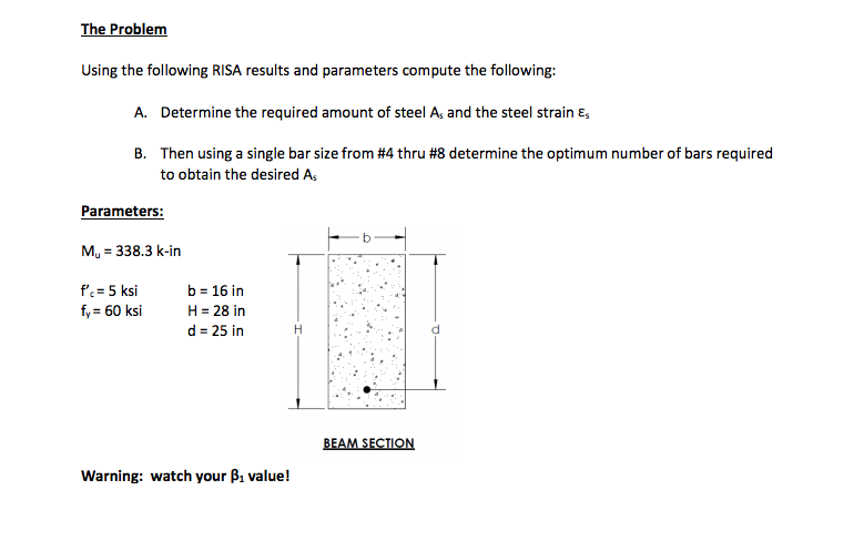 Solved Using the following RISA results and parameters | Chegg.com