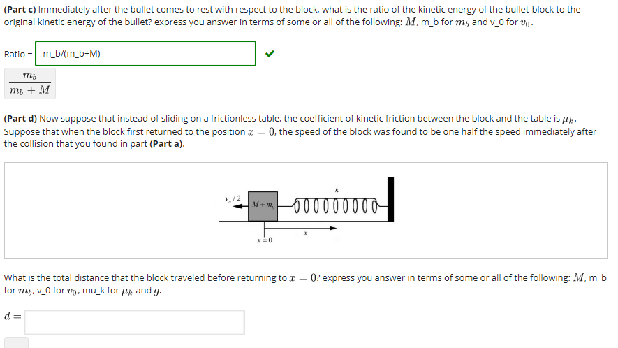 Solved A massless spring with spring constant k is attached | Chegg.com