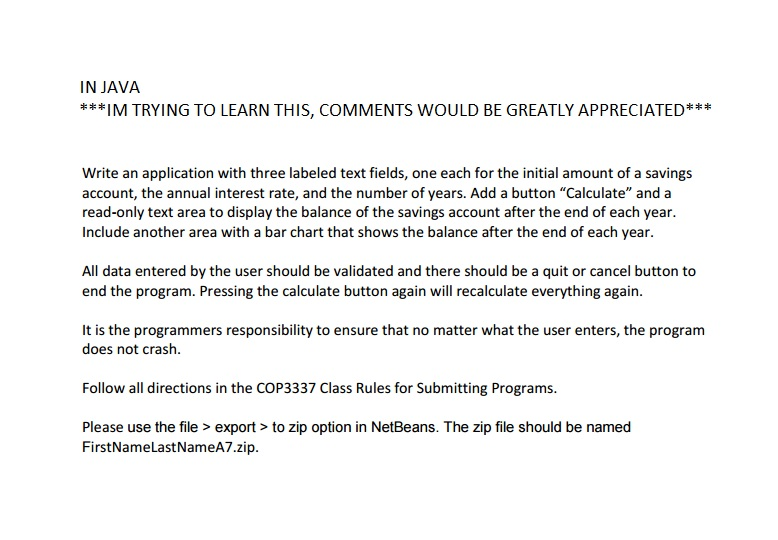 Solved Write an application with three labeled text fields, | Chegg.com
