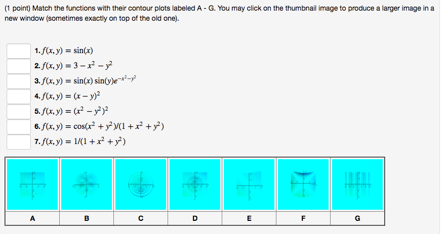 Solved Match the functions with the graphs of their domains. | Chegg.com