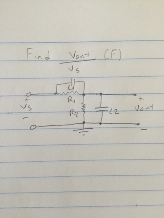 Solved find Vs/Vout | Chegg.com