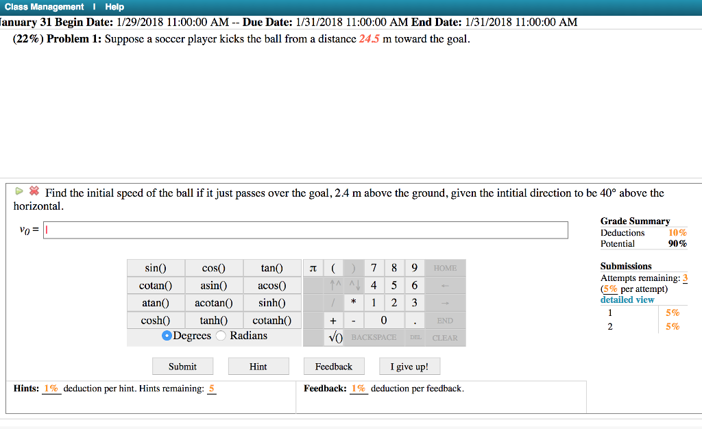 Solved Class Management Help anuary 31 Begin Date: 1/29/2018 | Chegg.com