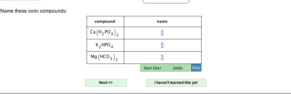 Solved Name these ionic compounds: | Chegg.com
