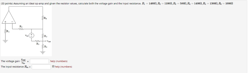 Solved Assuming an ideal op-amp and given the resistor | Chegg.com