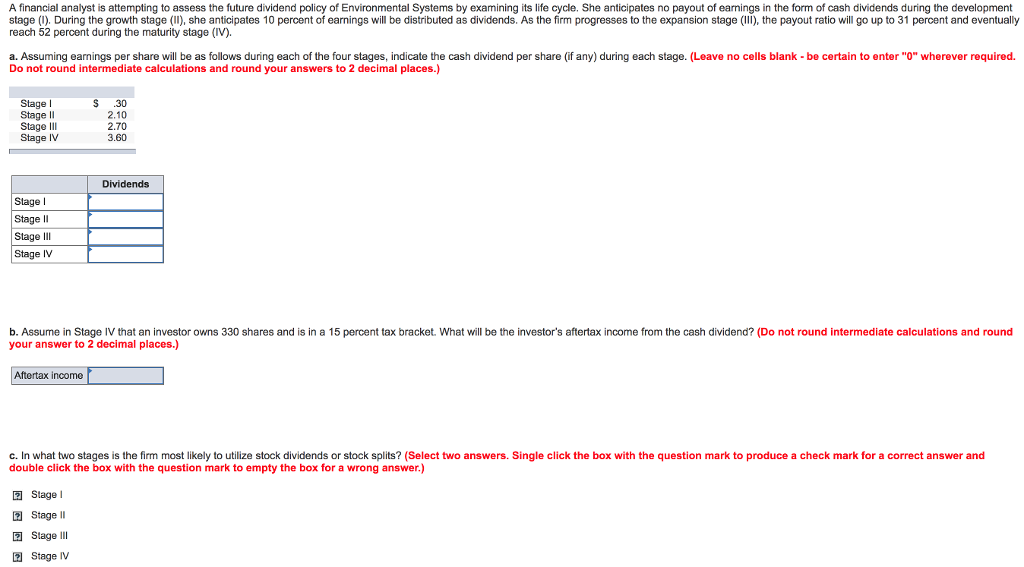 Solved A Financial Analyst Is Attempting To Assess The Chegg