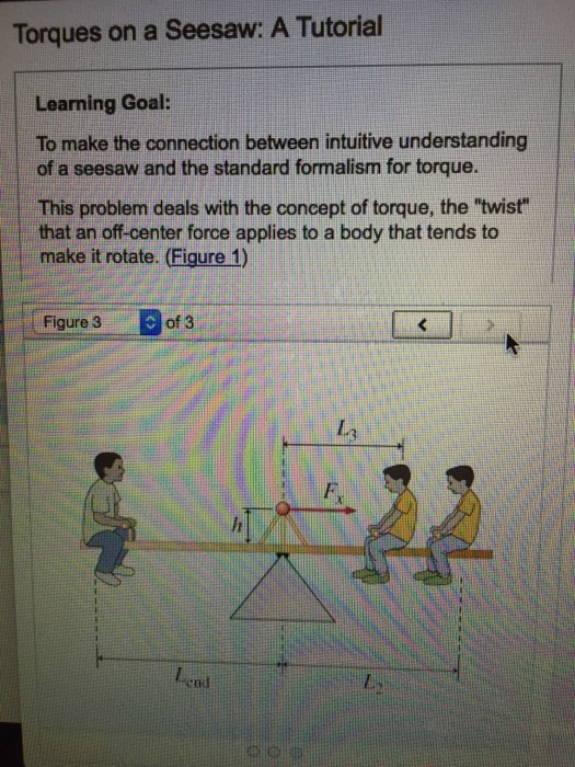 Solved Torques on a Seesaw: A Tutorial Parts A-E. Sorry for | Chegg.com