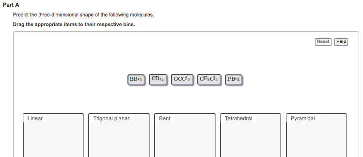 Solved Part A Predict the three-dimensional shape of the | Chegg.com
