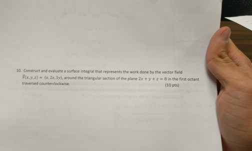 Solved Construct and evaluate a surface integral that | Chegg.com