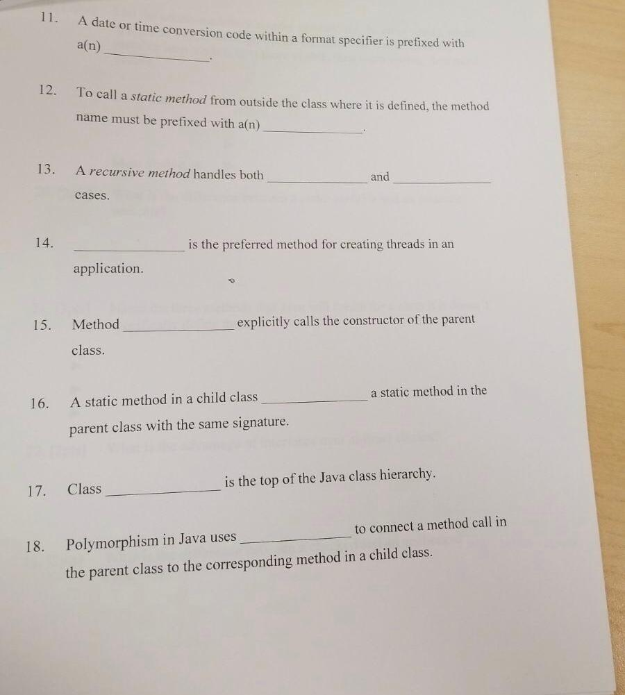 Solved 11. A date or time conversion code within a format | Chegg.com