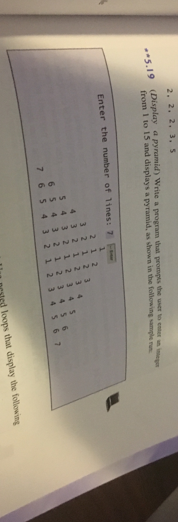 Solved write a program that prompts the user to enter an | Chegg.com