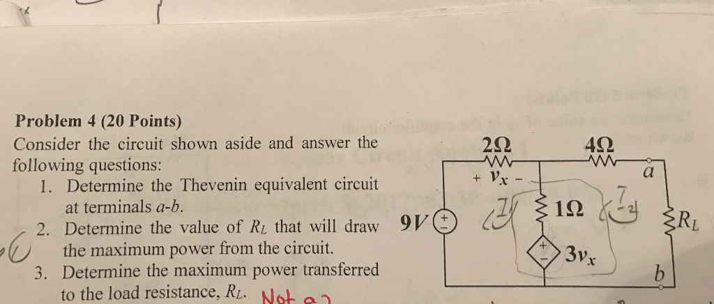 Solved Consider the circuit shown aside and answer the | Chegg.com