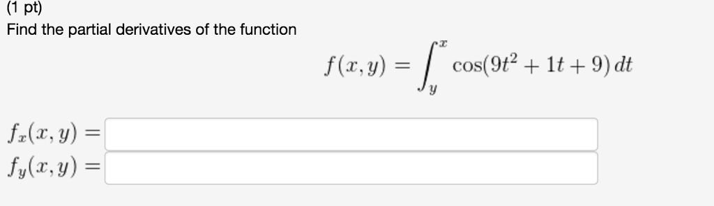 Solved Find the partial derivatives of the function | Chegg.com