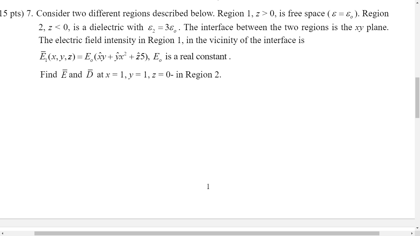 Solved Consider two different regions described below. | Chegg.com Solved Consider two different regions described below. | Chegg.com