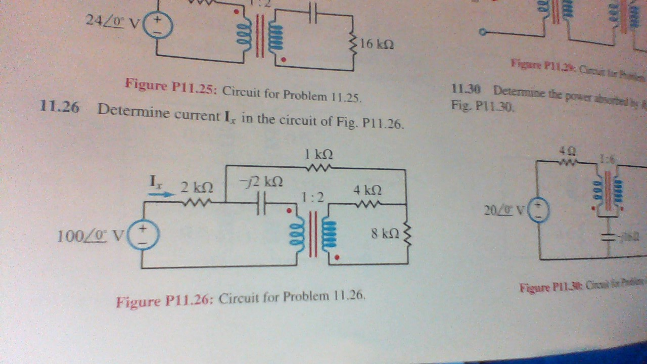 Solved Determine current Ix in the circuit in Fig. P11.26. | Chegg.com