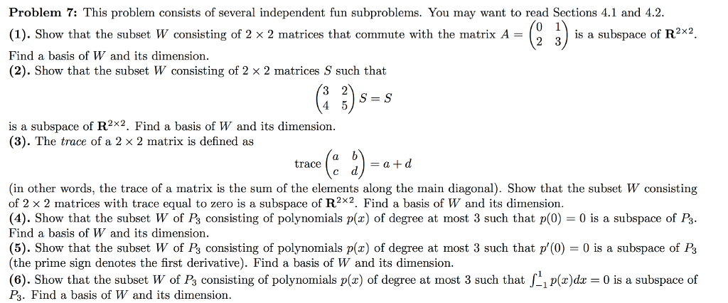 Solved Problem 7: This problem consists of several | Chegg.com