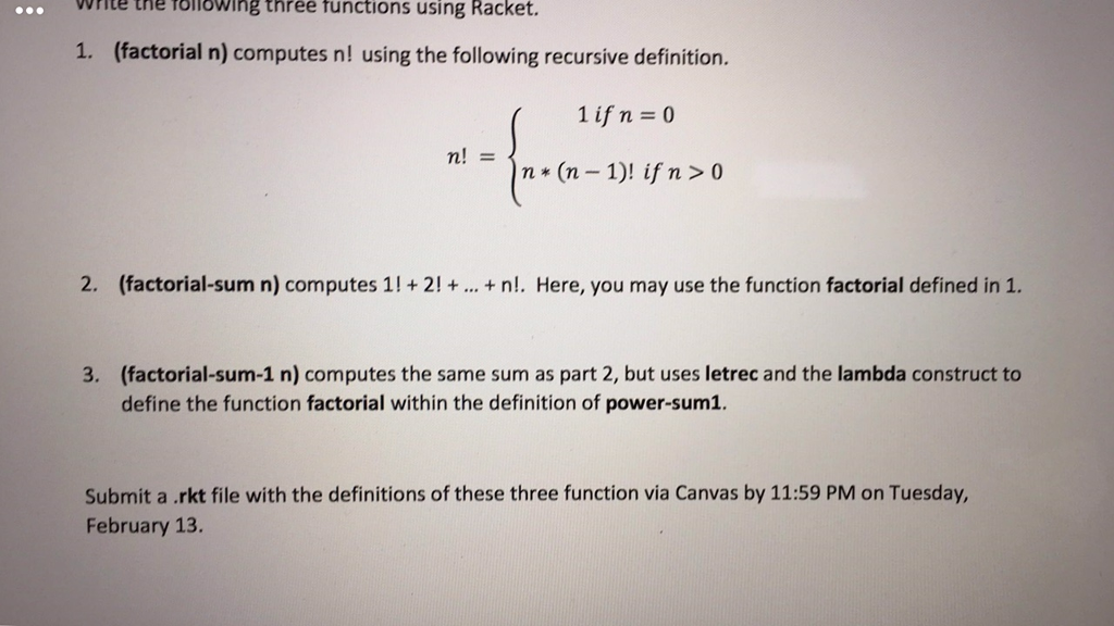 Solved Racket Programming Language ****PLEASE ANSWER ONLY | Chegg.com Solved Racket Programming Language ****PLEASE ANSWER ONLY | Chegg.com