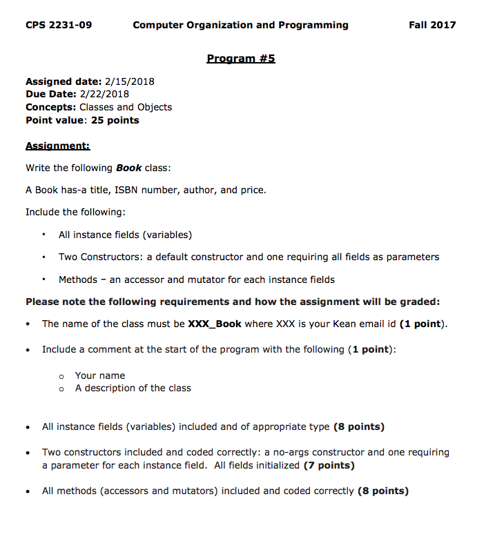 Solved CPS 2231-09 Computer Organization and Programming | Chegg.com