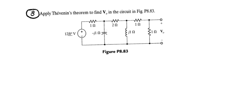 Solved Apply Thgvenin's theorem to find V0 in the circuit in | Chegg.com Solved Apply Thgvenin's theorem to find V0 in the circuit in | Chegg.com