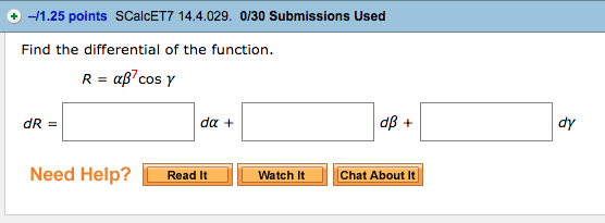 Solved Find the differential of the function. R = alpha beta | Chegg.com