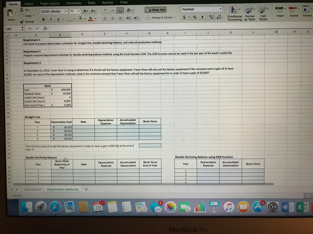 Solved Be wrap Text Copy ? ??||? ?| |++] Merge & Center. | $ | Chegg.com