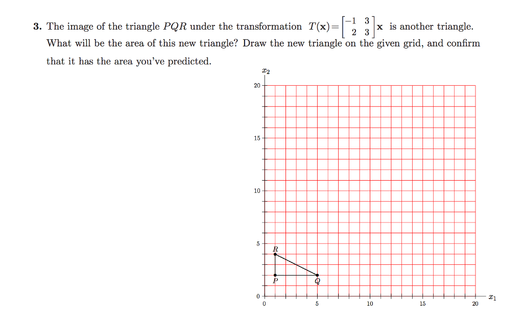 Solved The image of the triangle PQR under the | Chegg.com