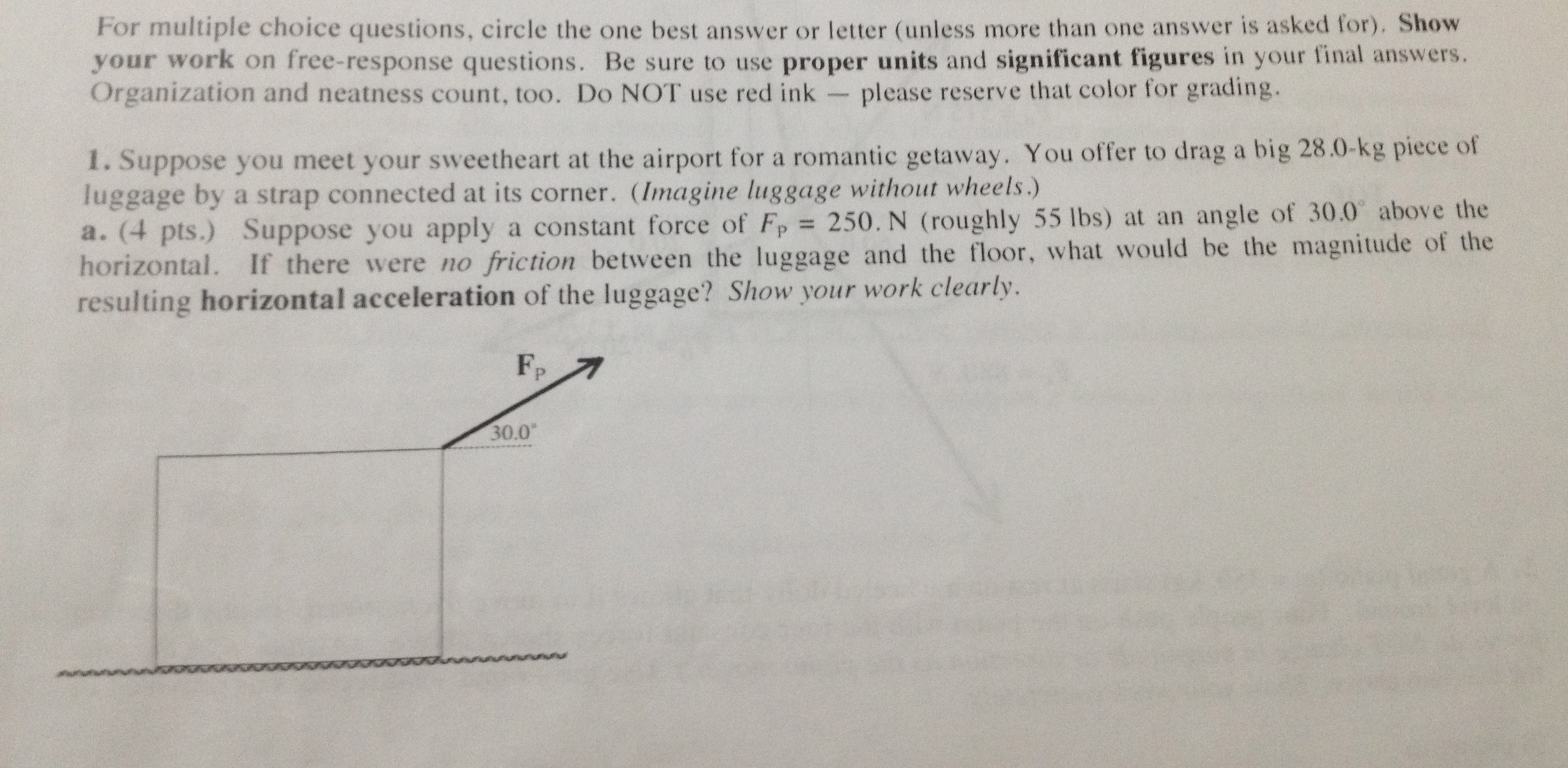 What is the magnitude of the normal force acting on | Chegg.com