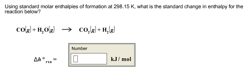 Solved Using standard molar enthalpies of formation at | Chegg.com