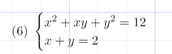 Solved x^2+xy+y^2 = 12 x+y = 2 solve the equation and show | Chegg.com