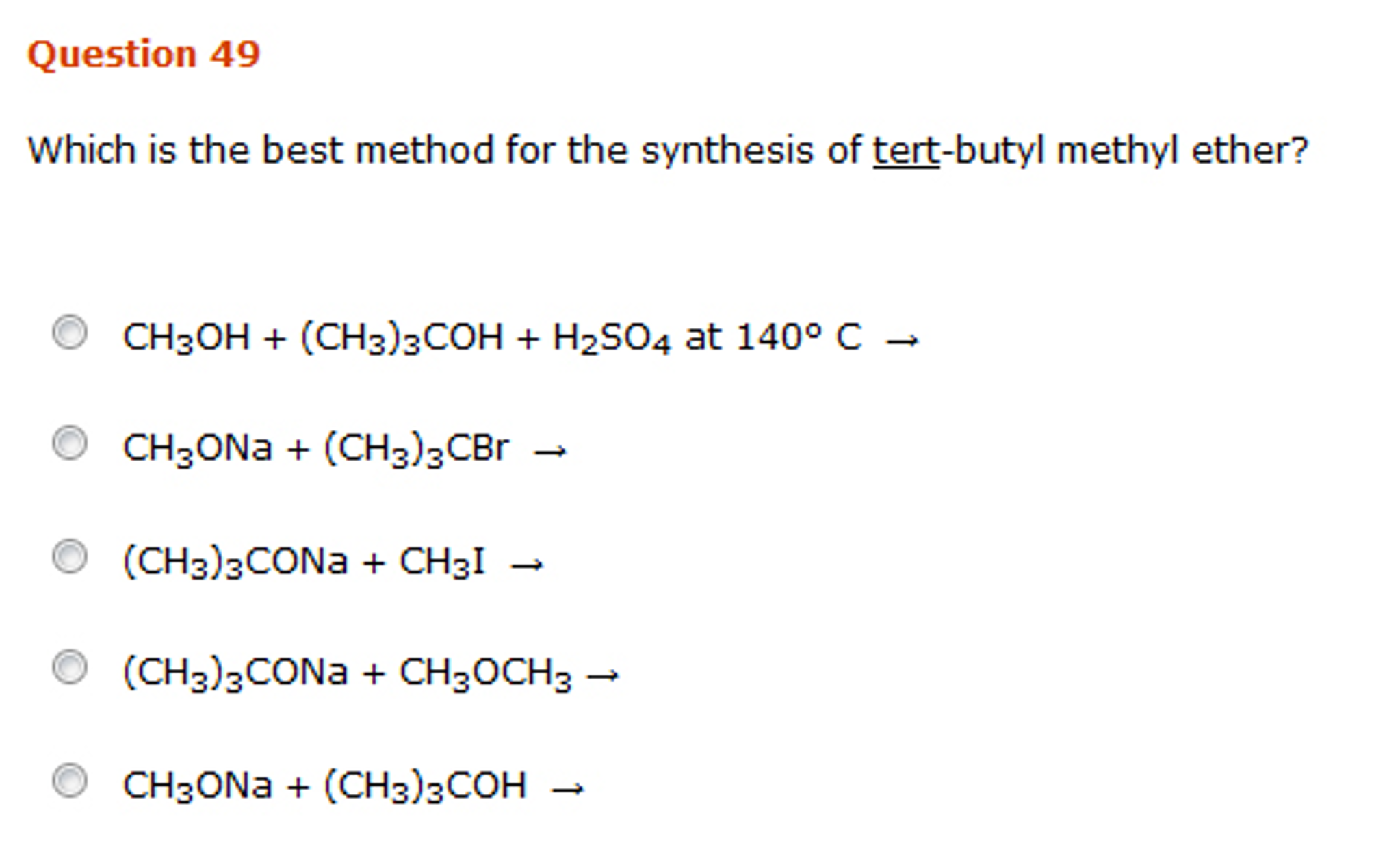 Tert Butyl Methyl Ether