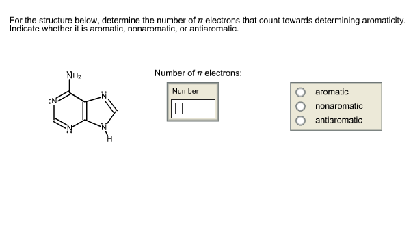 Solved For the structure below, determine the number of pi | Chegg.com